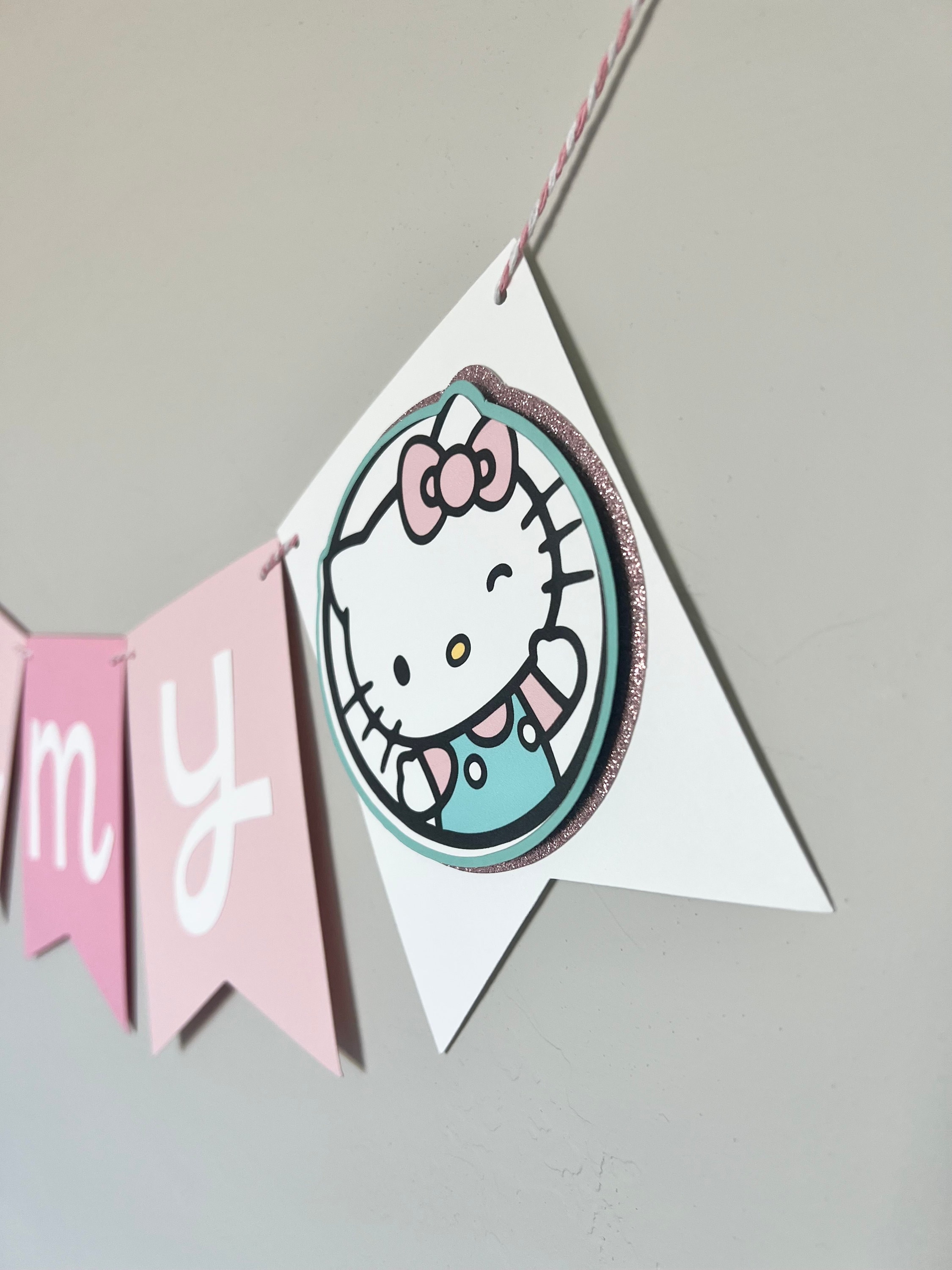 Hello Kitty Birthday Banner, Kids Party Decorations, Cat Party ...