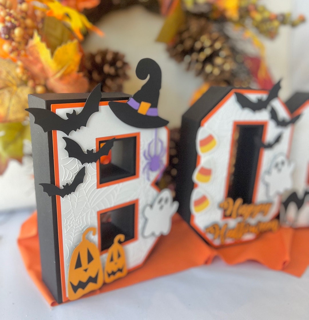 Halloween 3D Letters 8 Decorations Birthday Decorations - Etsy
