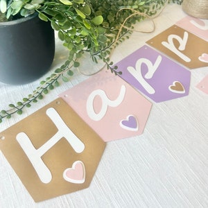 Boho Rainbow Happy Birthday Banner Birthday Decorations Party - Etsy