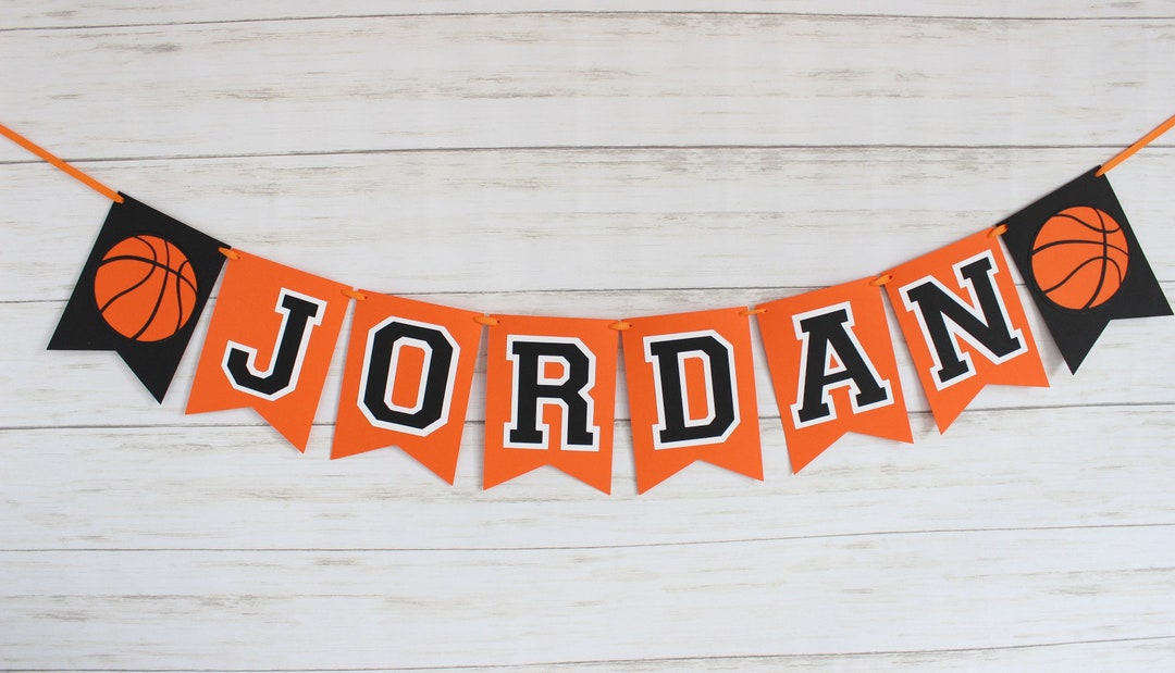 Basketball Birthday Banner, Personalized Decorations, Name Sports ...