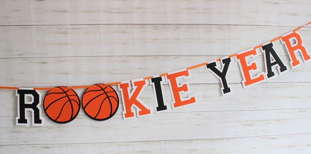 Basketball Rookie of the Year Banner, Personalized Basketball Banner ...