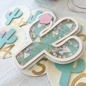 Cactus Shaker Cake Topper, Saguaro Boho First Birthday, Cactus Party ...