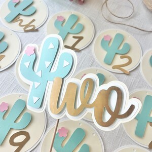 Cactus Cake Topper Two Second Birthday Cactus Theme Party - Etsy