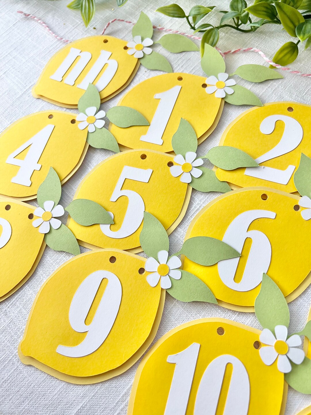 Lemon Monthly Photo Banner, First Year Birthday Banner, Fruit Theme ...