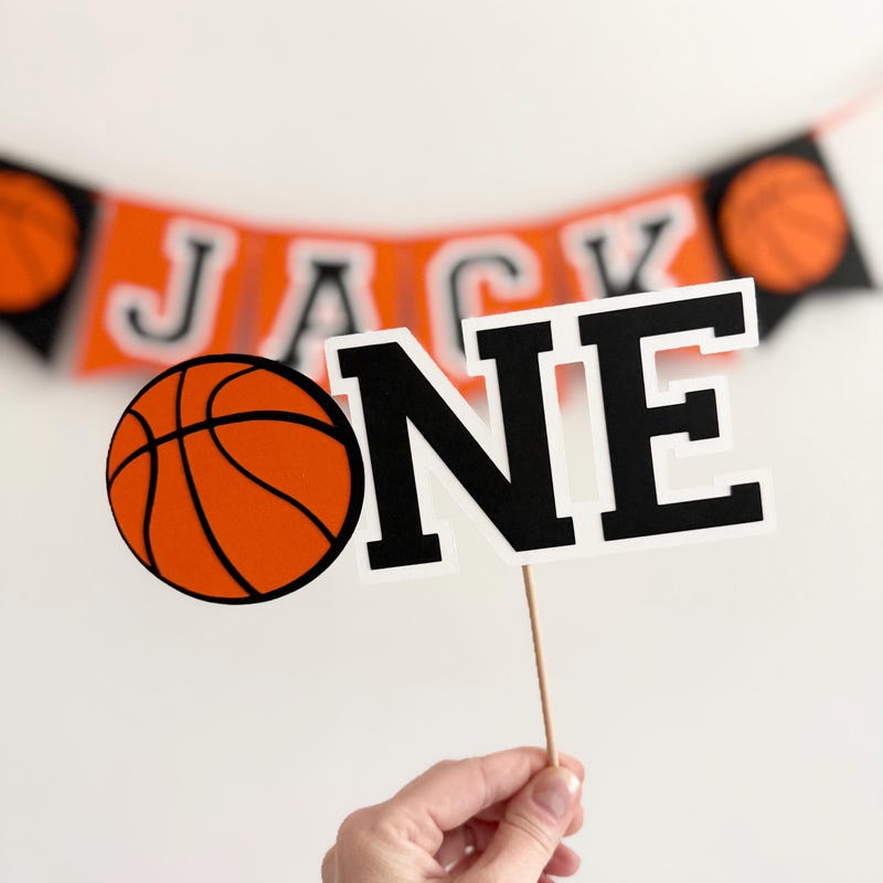 Basketball Cake Topper - Etsy