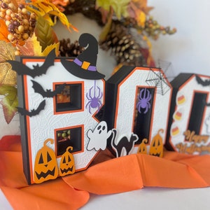 Halloween 3D Letters 8 Decorations Birthday Decorations - Etsy