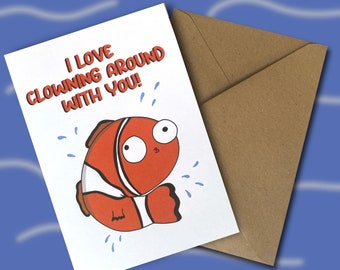 Clownfish Card - Etsy