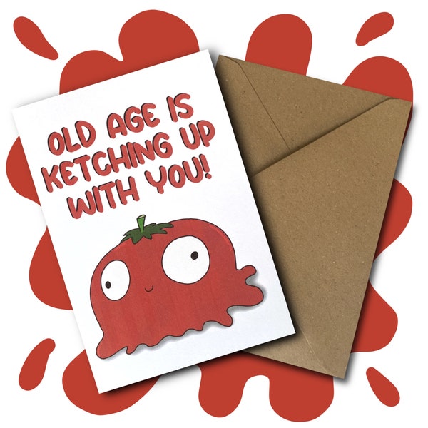 Ketchup Birthday Card - Etsy