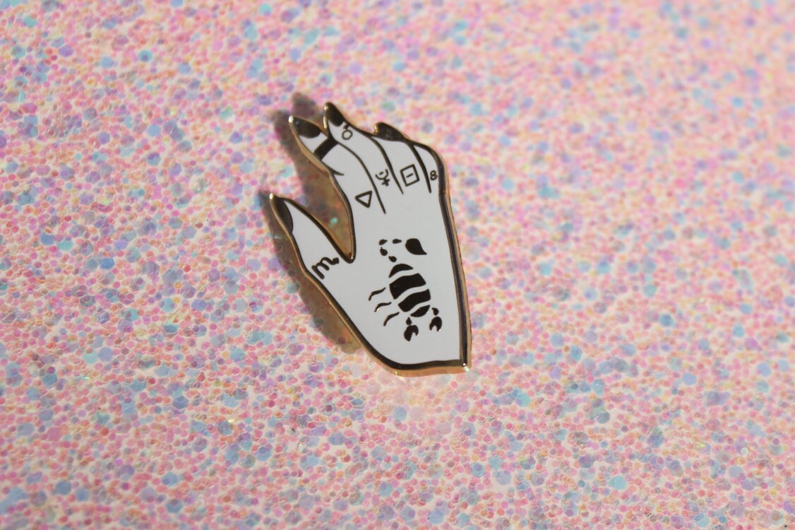 The Scorpions Hand Hard Enamel Pin - Etsy