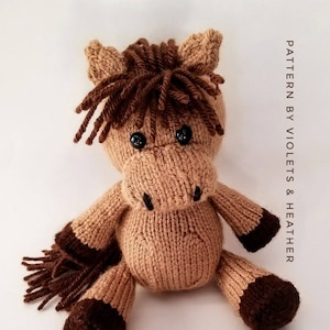 KNITTING PATTERN for Little Knit Horse Instant PDF Pattern - Etsy UK