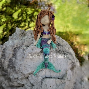 Blue Mermaid Amigurumi Mermaid Pattern North Atlantic Mermaid Crochet ...