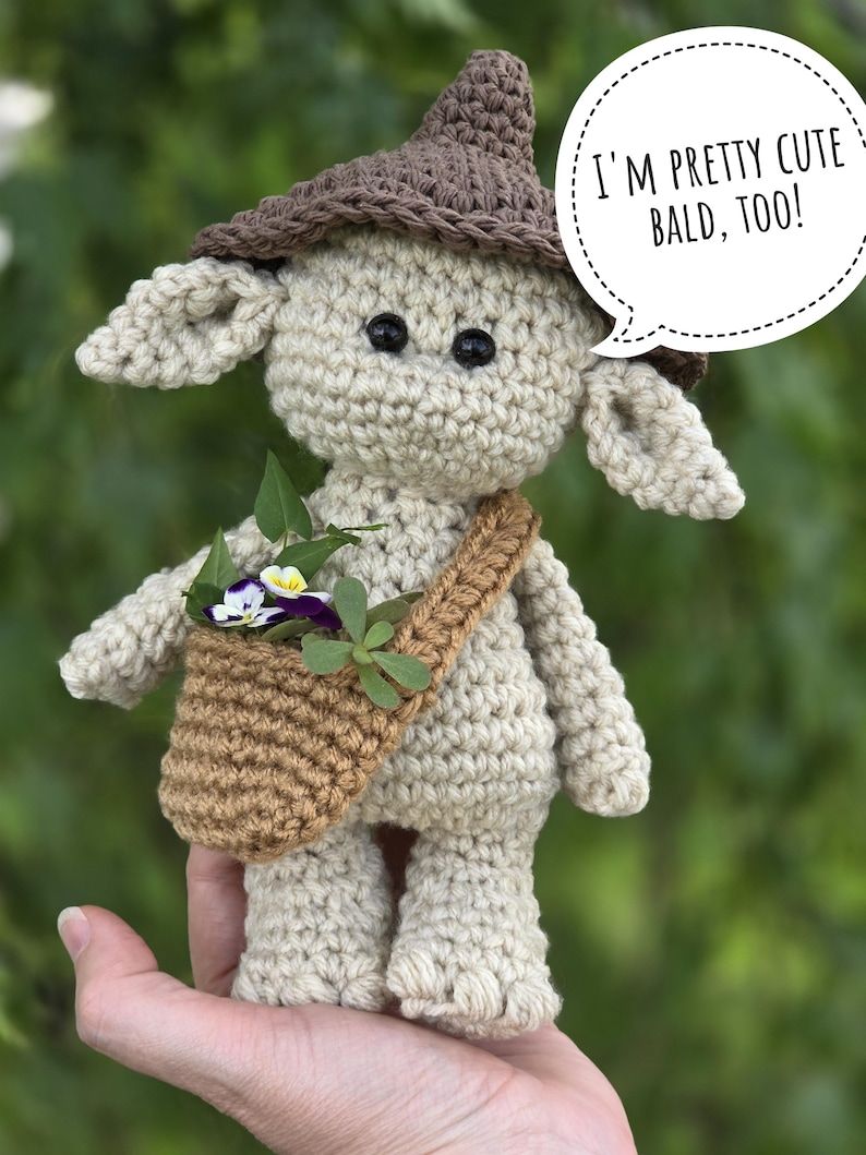 CROCHET PATTERN for Hedge Witch Troll. Troll Amigurumi Pattern. Pixie ...