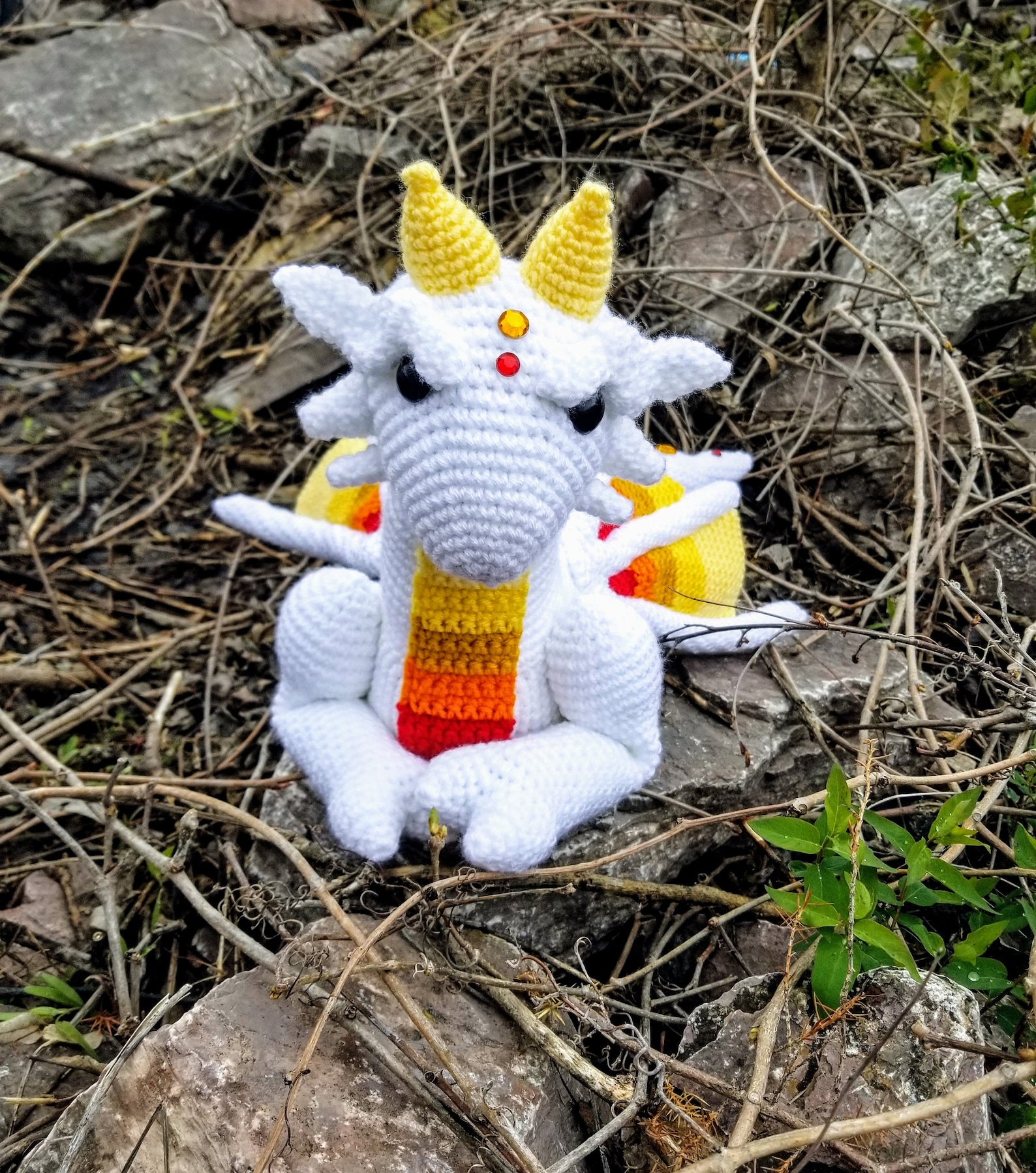 CROCHET PATTERN for Fire Wing Dragon / Crochet Dragon Pattern. - Etsy