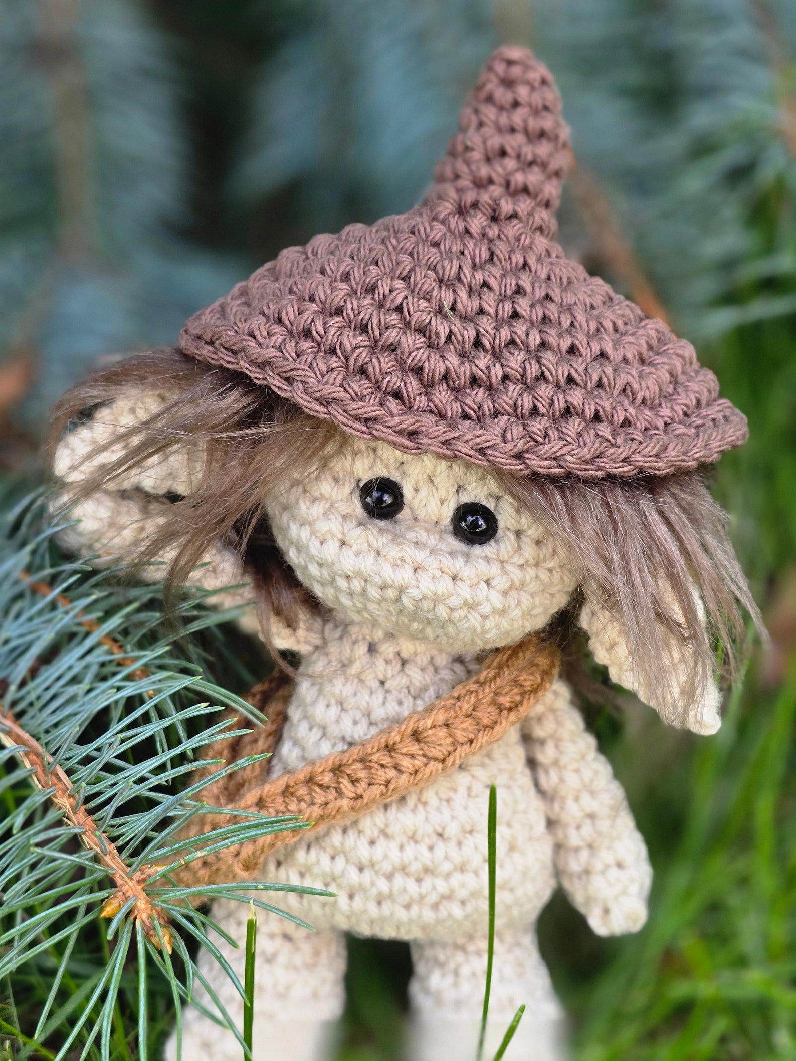 CROCHET PATTERN for Hedge Witch Troll. Troll Amigurumi Pattern. Pixie ...