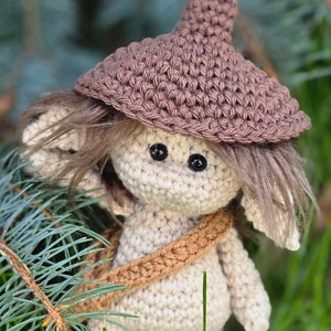 CROCHET PATTERN for Hedge Witch Troll. Troll Amigurumi Pattern. Pixie ...