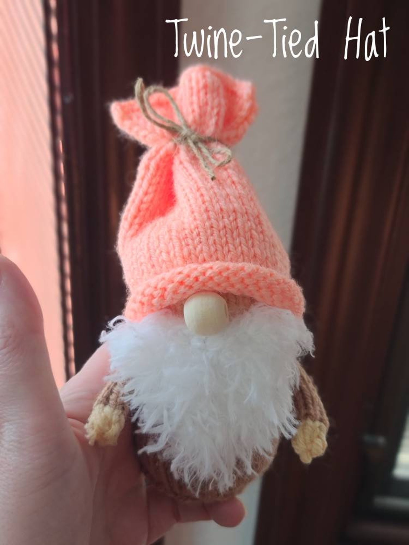 KNITTING PATTERN for A Gnome of Many Hats Knit Gnome Pattern | Etsy
