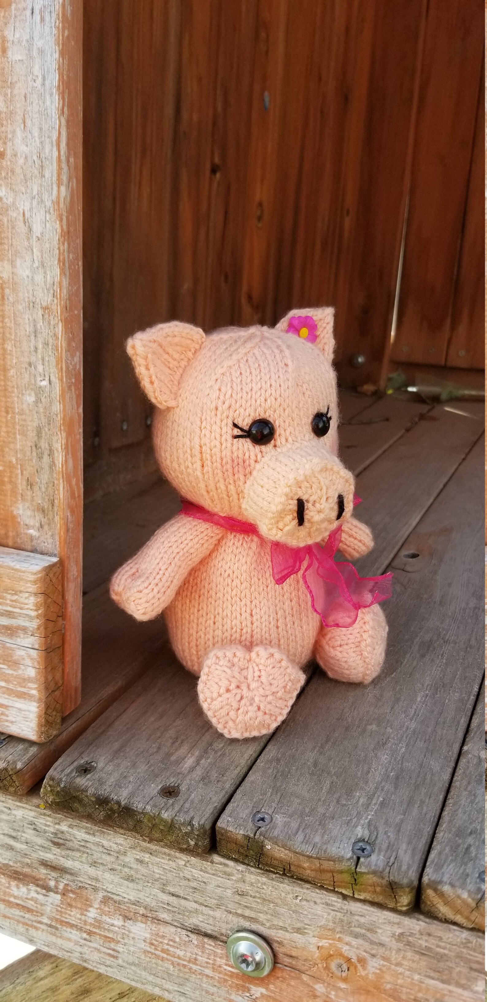KNITTING PATTERN for Little Knit Pig, Instant PDF Pattern Download ...