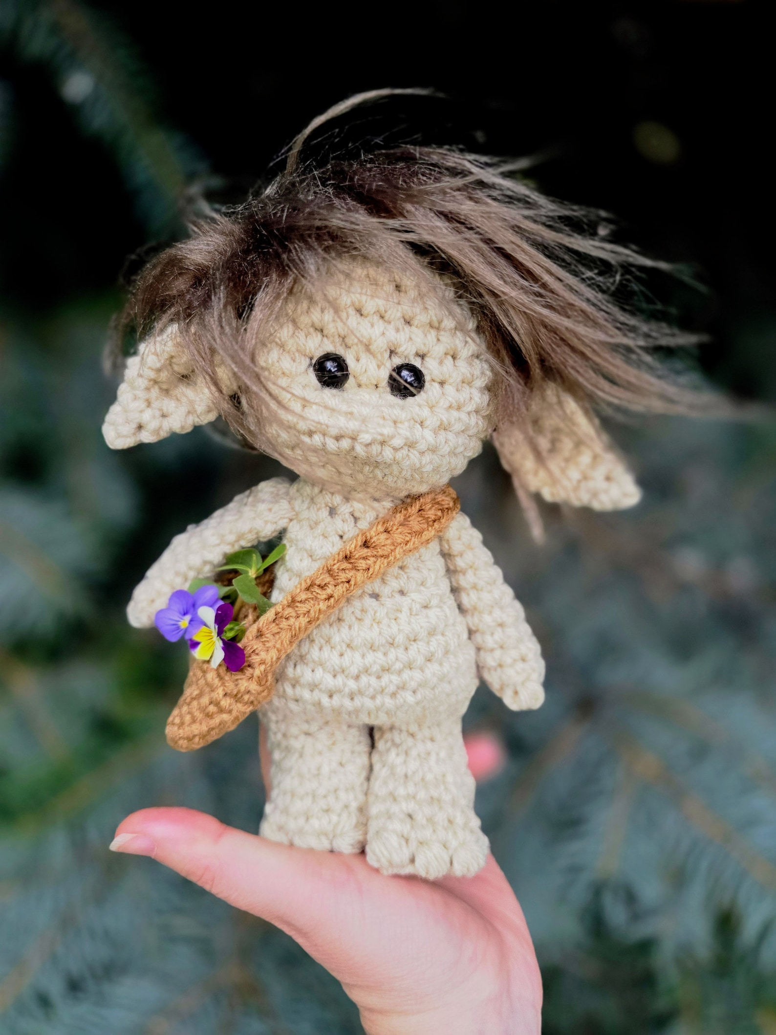 CROCHET PATTERN for Hedge Witch Troll. Troll Amigurumi Pattern. Pixie ...