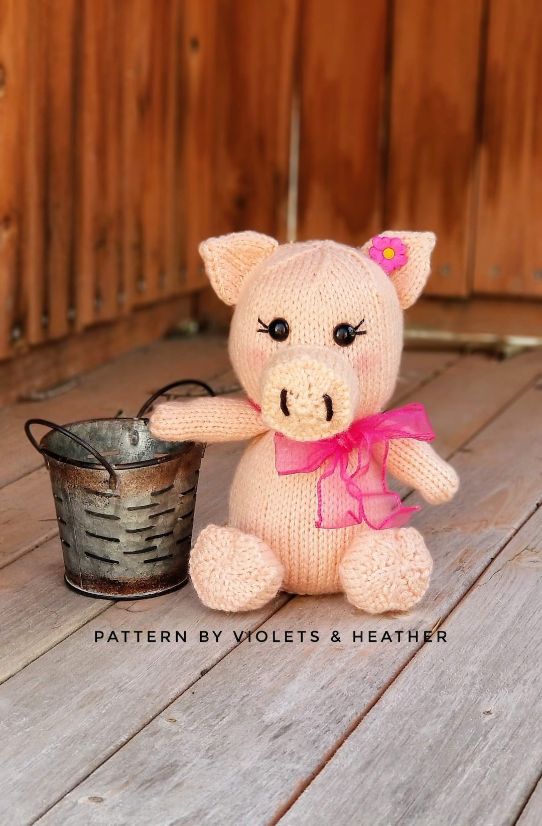 KNITTING PATTERN for Little Knit Pig, Instant PDF Pattern Download ...
