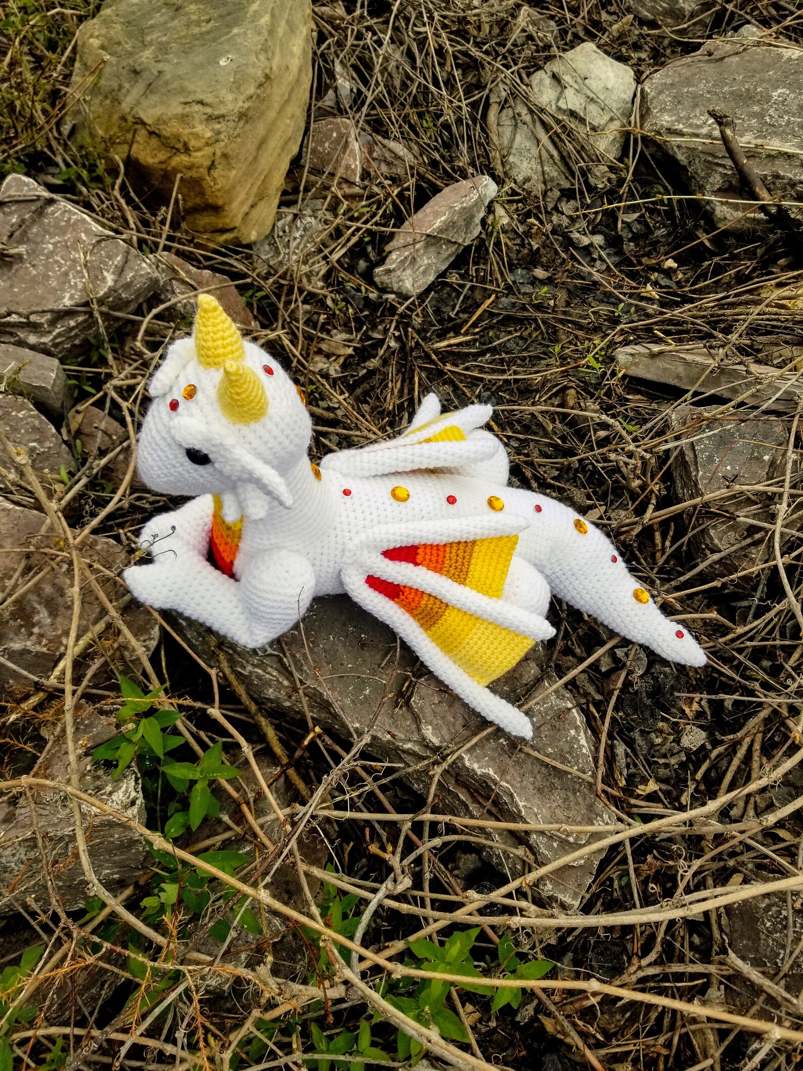 CROCHET PATTERN for Fire Wing Dragon / Crochet Dragon Pattern. - Etsy