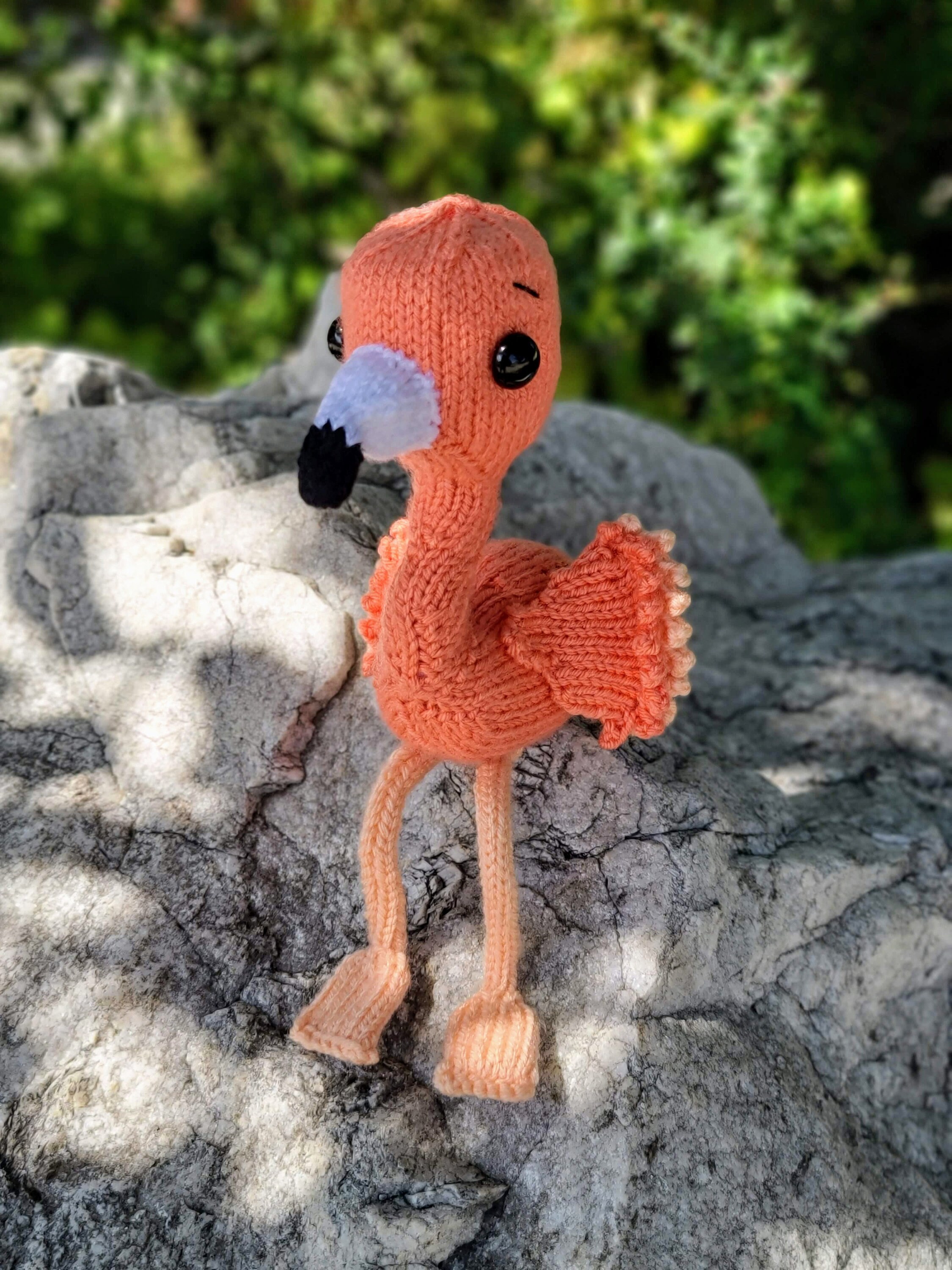 KNITTING PATTERN for Sitting Pretty Flamingo. Knit Flamingo Pattern ...