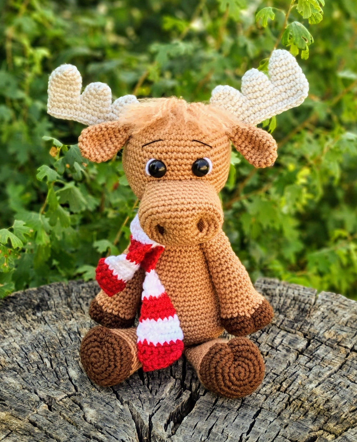 CROCHET PATTERN for Cute Moose With a Scarf. Crochet Moose - Etsy