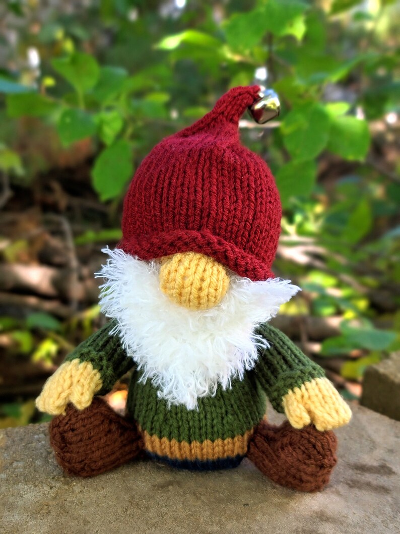 KNITTING PATTERN for Cute Woodland Gnome, Cute Gnome Pattern, Cute Fox ...