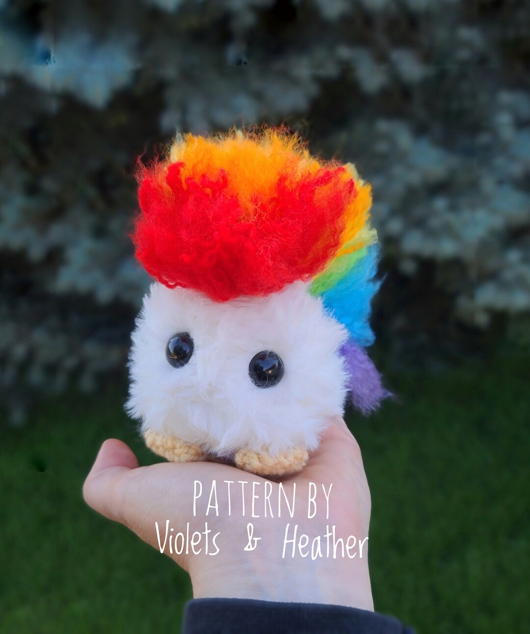 CROCHET PATTERN for Mohawk Monster, Cute Crochet Monster Pattern ...