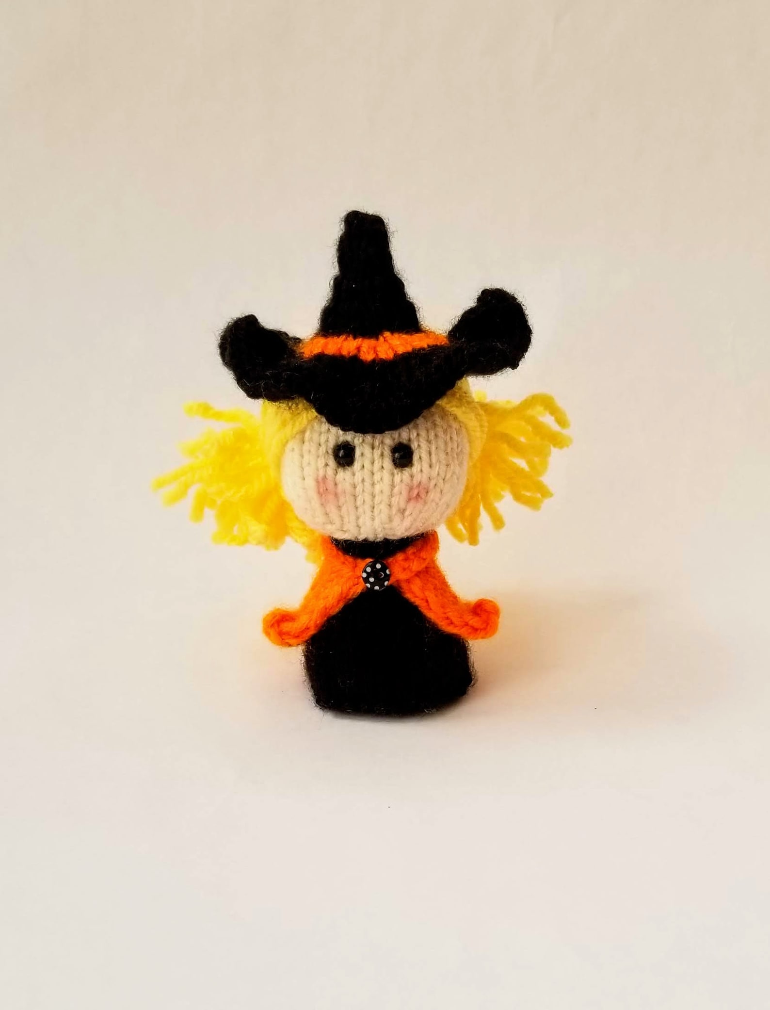 KNITTING PATTERN for Little Knit Witch Doll, Halloween Patterns ...