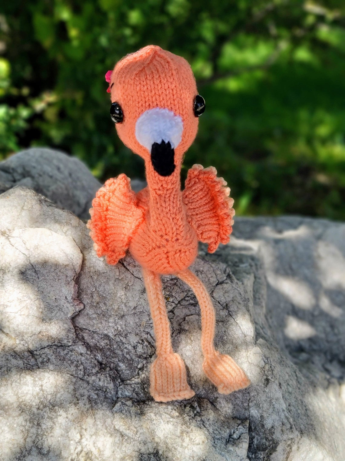 KNITTING PATTERN for Sitting Pretty Flamingo. Knit Flamingo Pattern ...