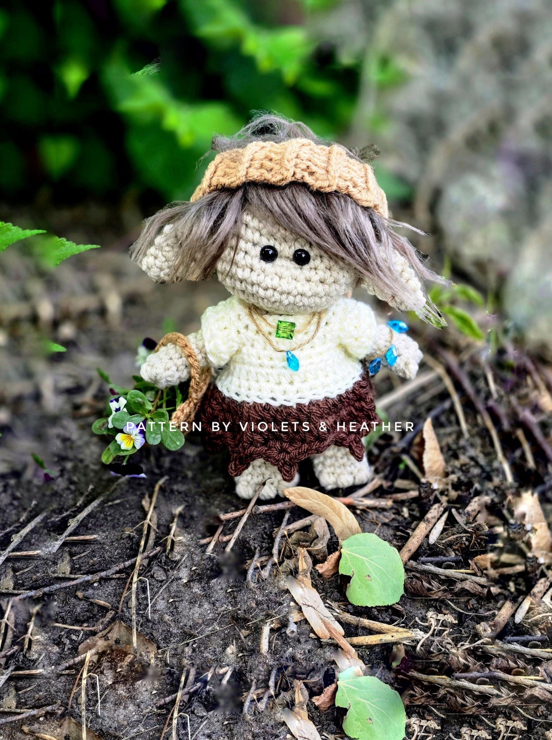 CROCHET PATTERN for Magical Healer Troll. Cute Amigurumi Pixie. Earth ...