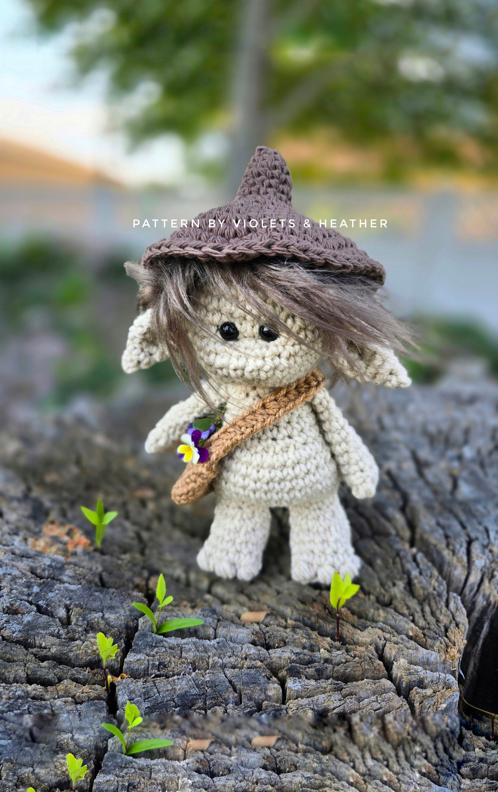 CROCHET PATTERN for Hedge Witch Troll. Troll Amigurumi Pattern. Pixie ...
