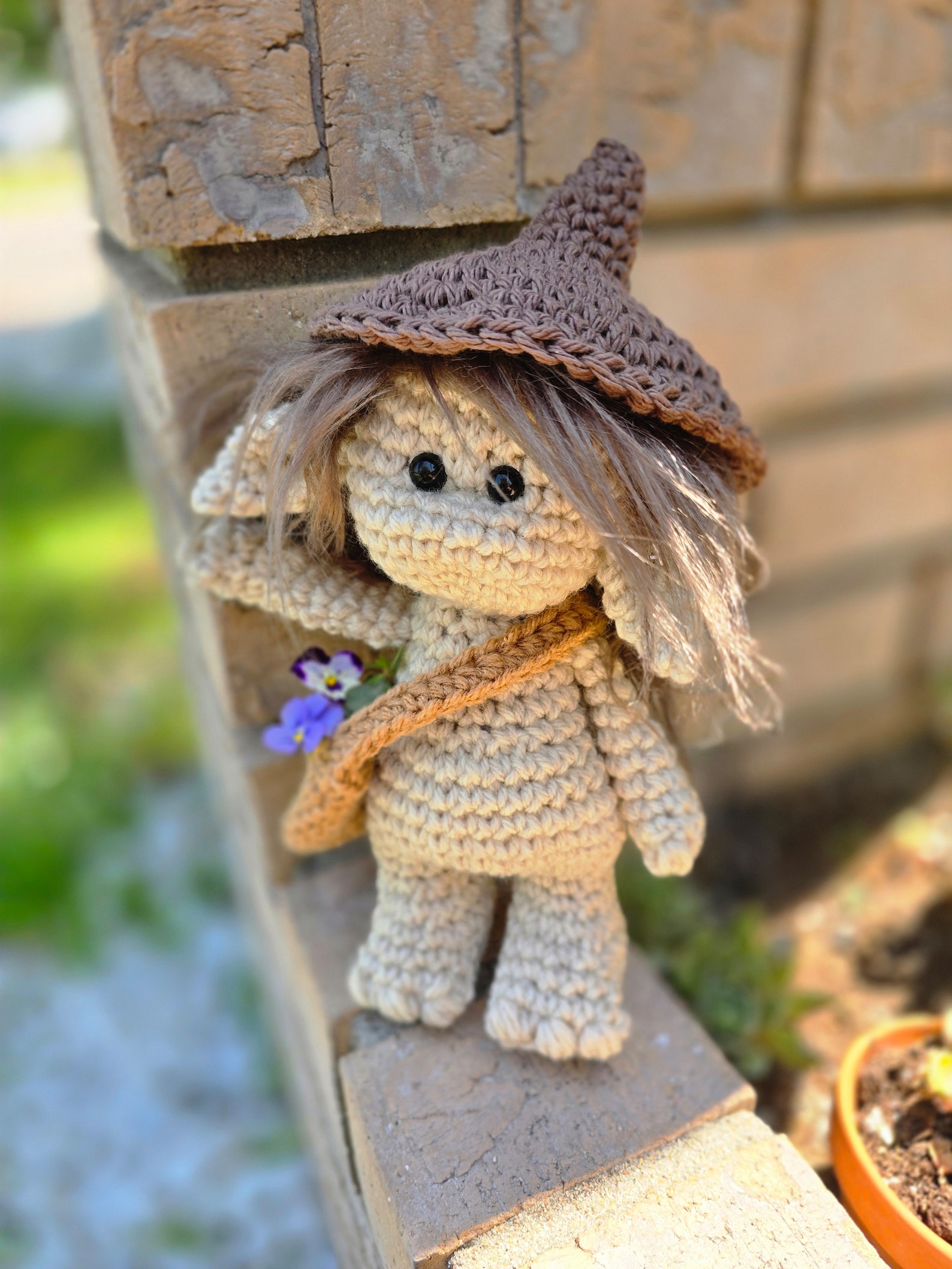 CROCHET PATTERN for Hedge Witch Troll. Troll Amigurumi Pattern. Pixie ...