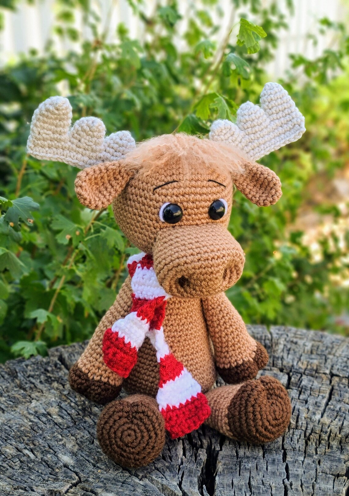 CROCHET PATTERN for Cute Moose With a Scarf. Crochet Moose | Etsy