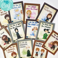 Wizard Class Valentine's Day Cards, Magical Valentine's Day, Printable ...