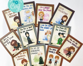 Magical Wizard Valentine / Wizard Valentine / Class Valentine / Instant ...