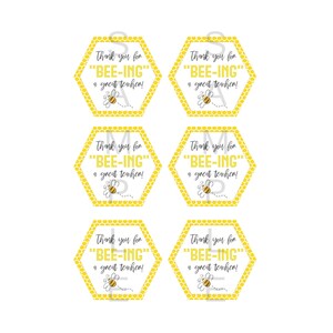 Thank You for BEEING a Great Teacher Tag - Etsy