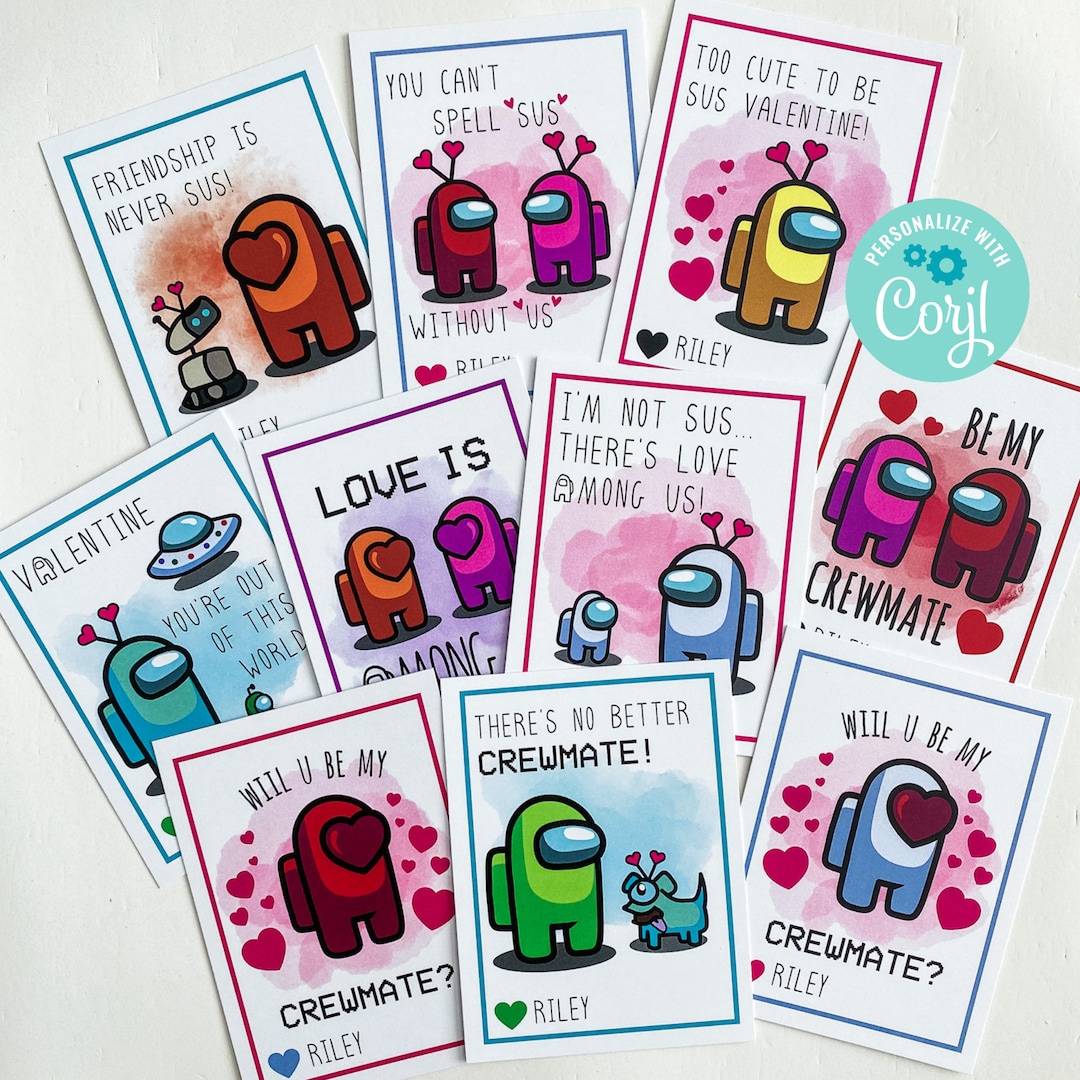 Among Us SUS Valentine - Etsy
