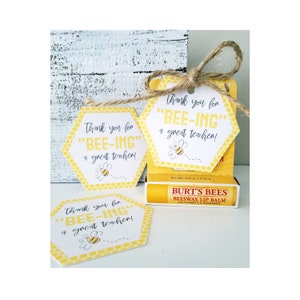 Thank You for BEEING a Great Teacher Tag - Etsy