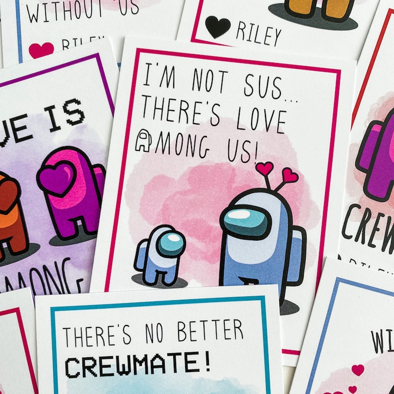 Among Us SUS Valentine - Etsy
