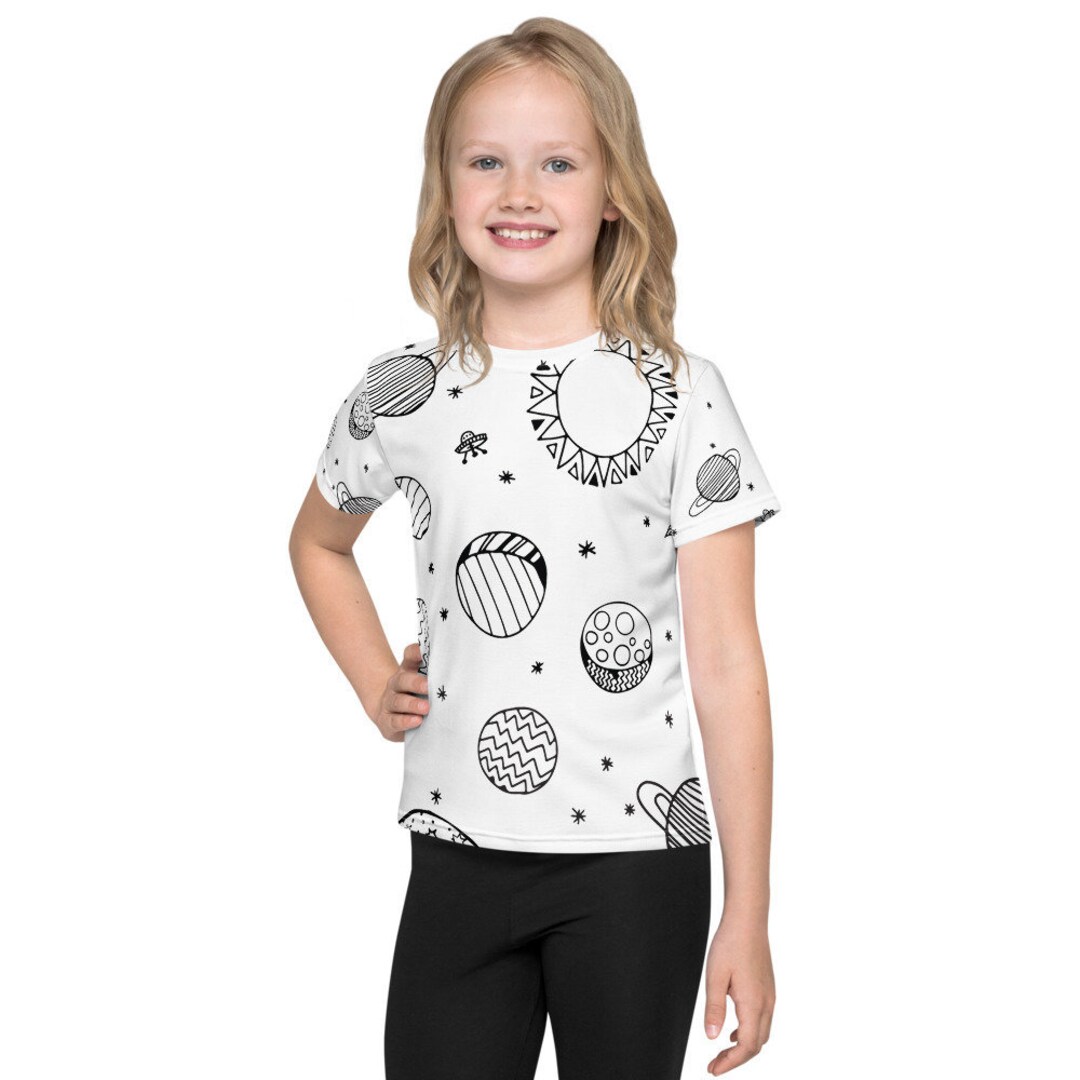 T-shirt Intergalactic Kids jeunes, unisexes, garçons, filles, Tee, t ...