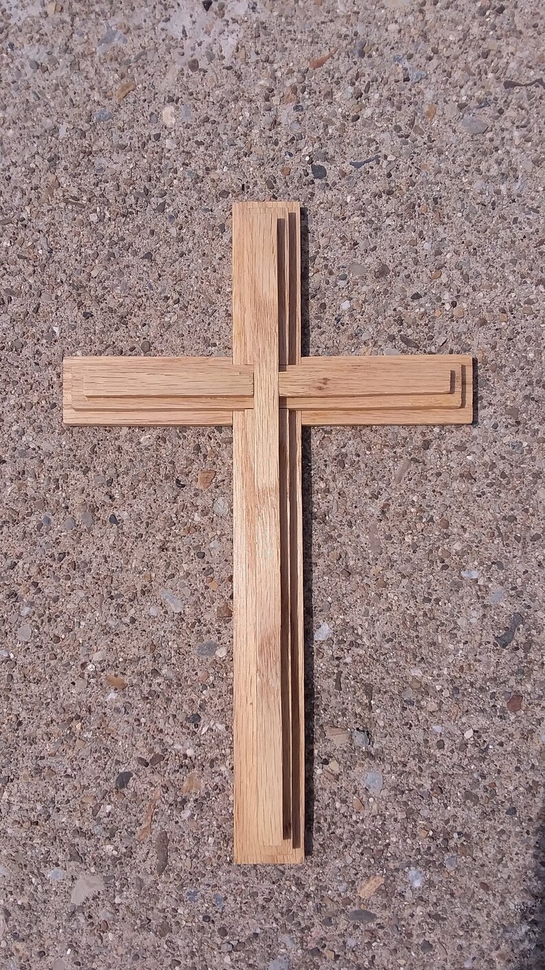 Wooden Cross White Oak Beautiful Homewarming Centerpiece - Etsy