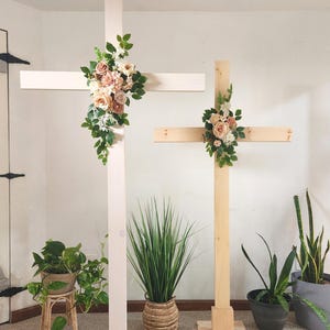 Extra Large Wooden Cross 72" (6ft.) Ideal for Wedding, Church, Home ...