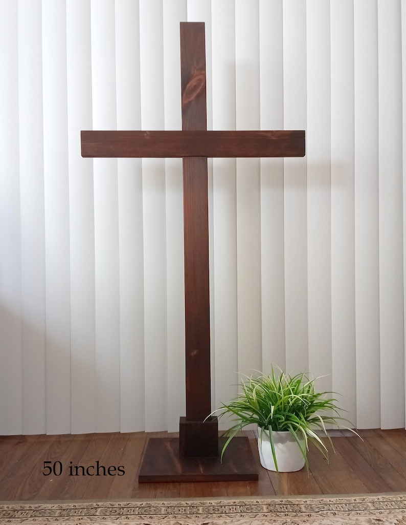 Large Wooden Cross Home Blessing Memorial Yard Cross - Etsy