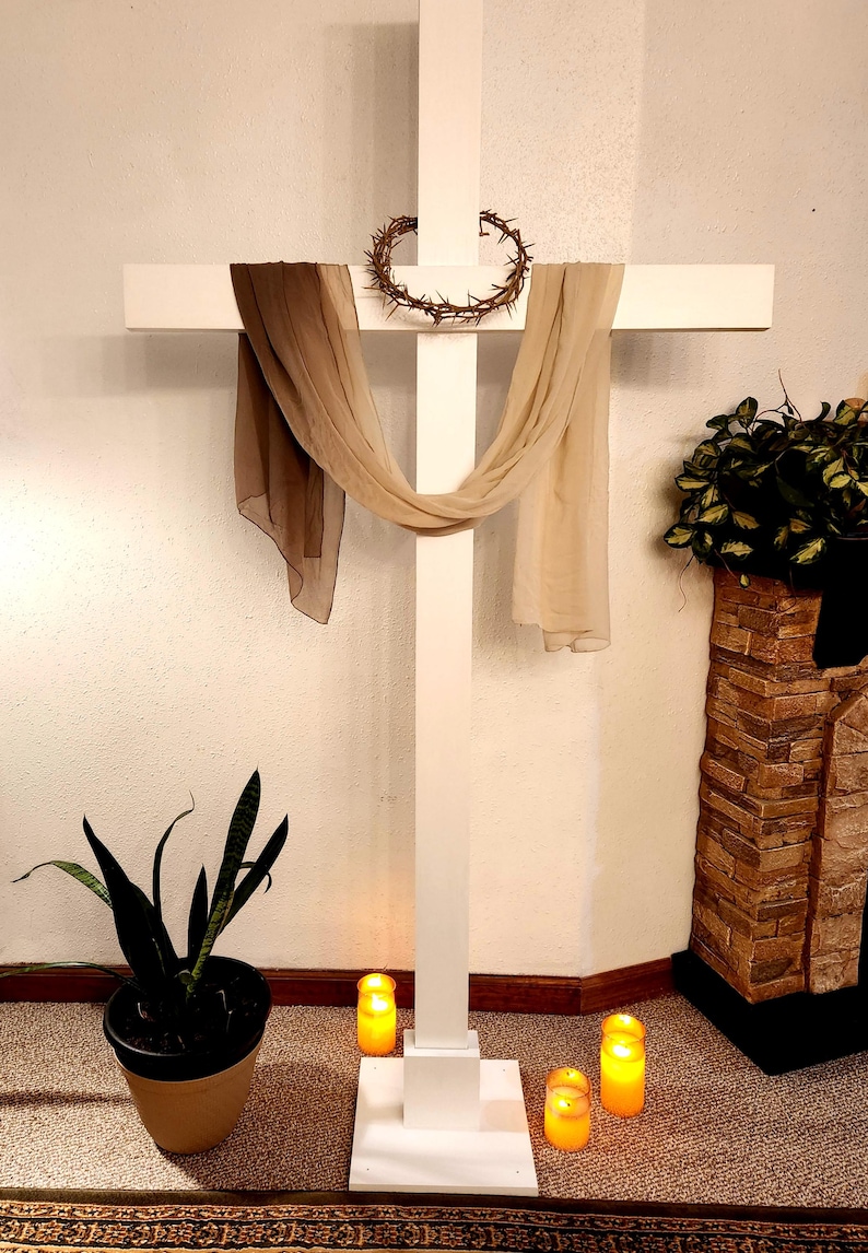 Extra Large Wooden Cross 72" (6ft.) Ideal for Wedding, Church, Home ...