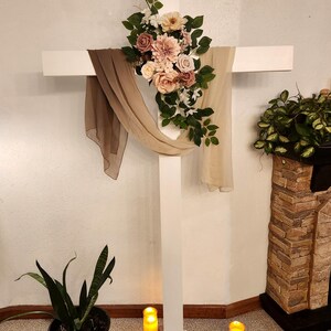 Extra Large Wooden Cross 72" (6ft.) Ideal for Wedding, Church, Home ...