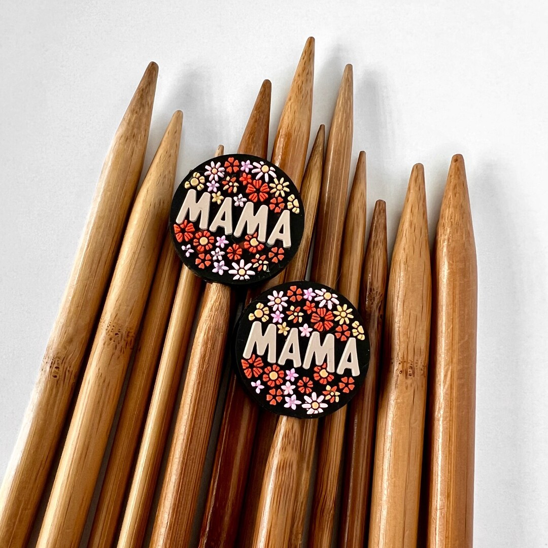 Knitting Needle Stoppers | MAMA Needle Stopper | Knitting Notions ...