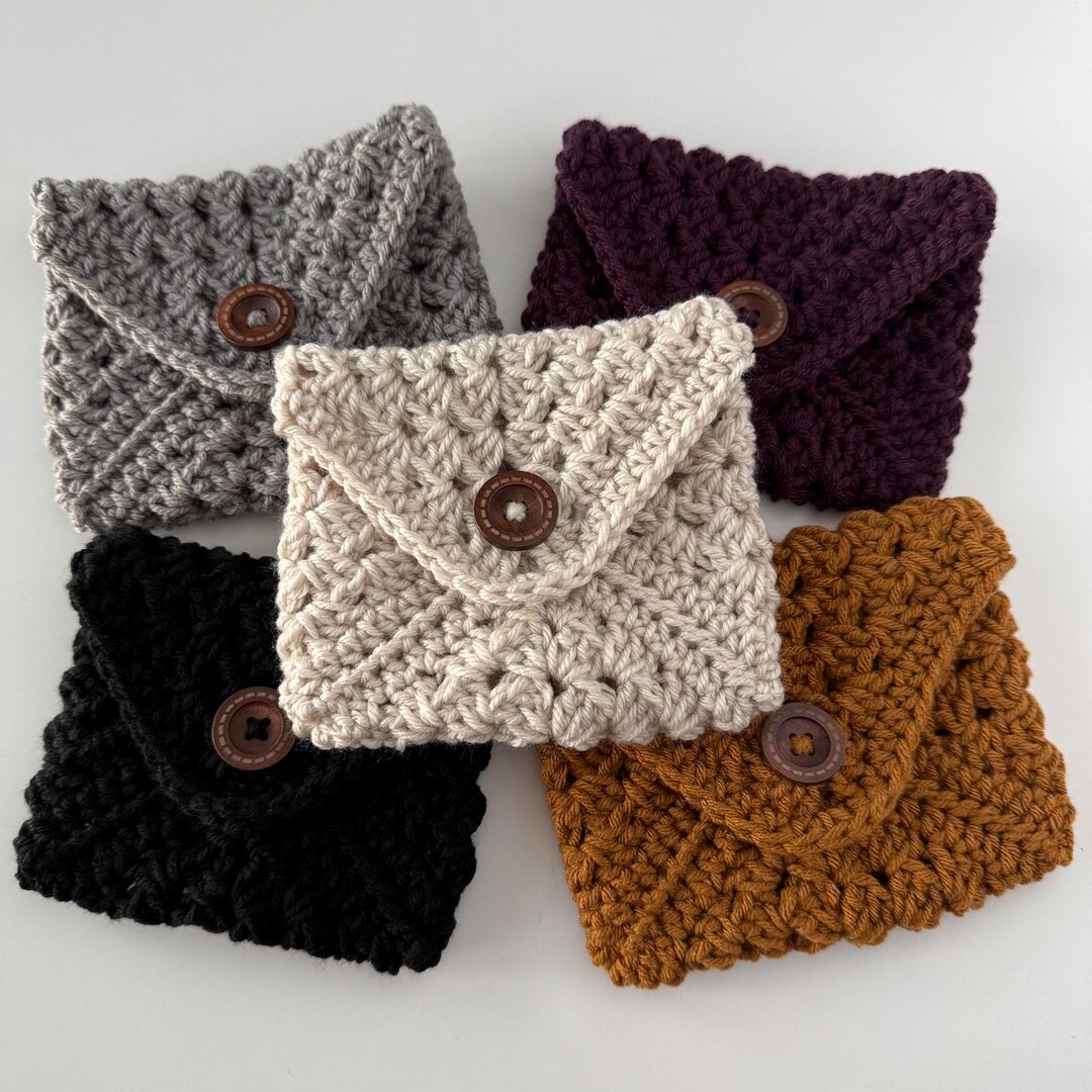 Granny Square Pouch | Solid Granny Square Pouch | Granny Square Wallet ...