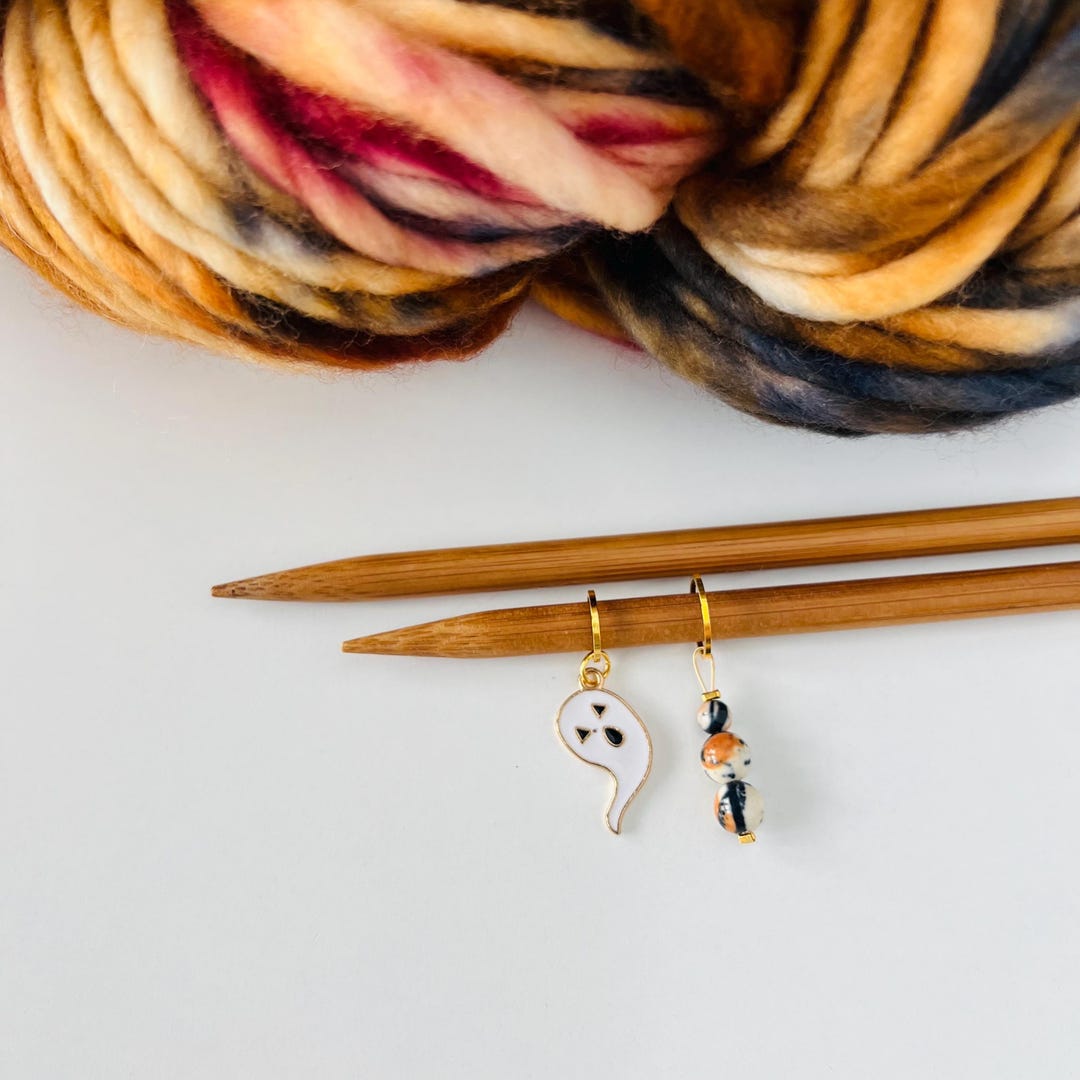 Stitch Markers | SPOOKY GHOST| Knitting Notions | Progress Keepers ...