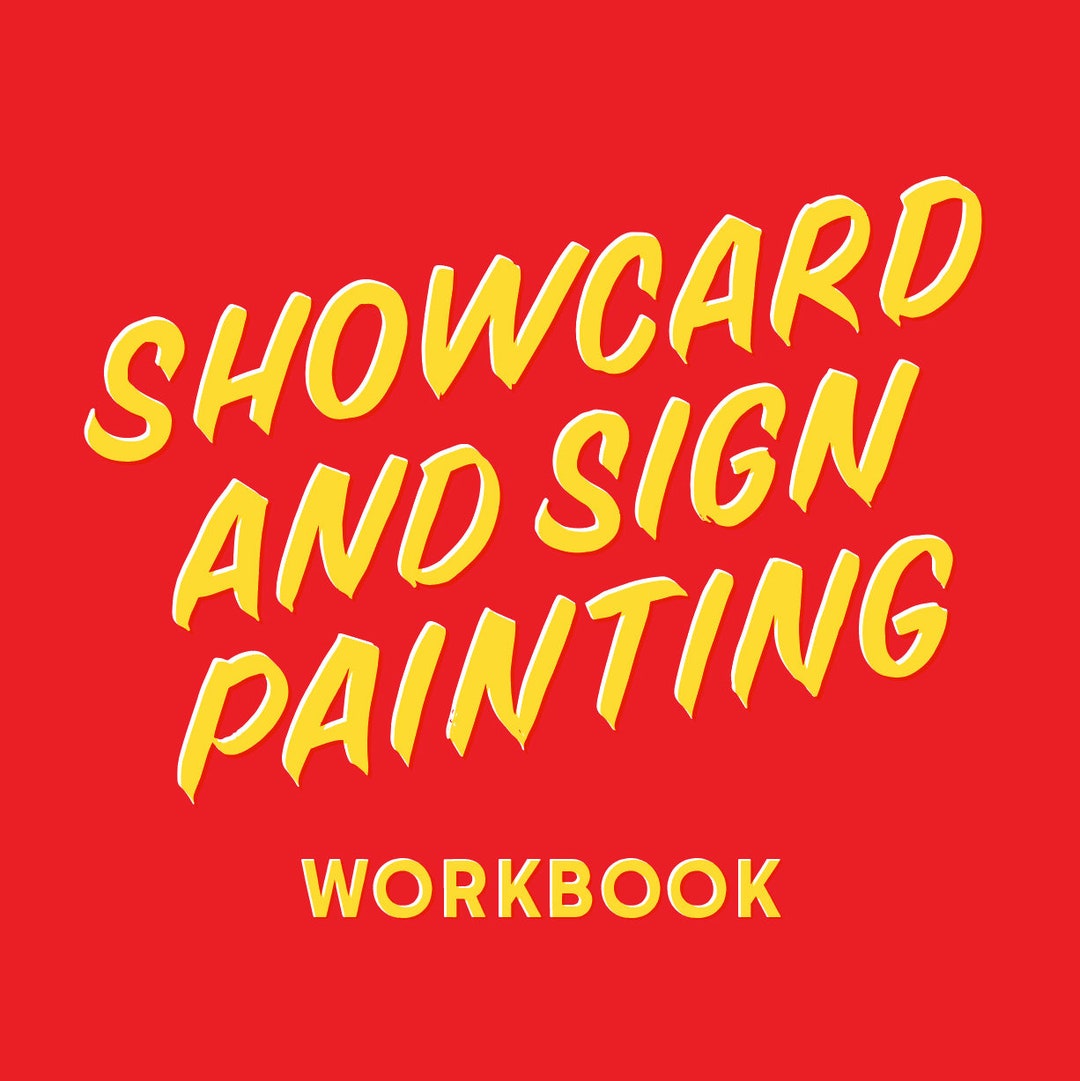 Showcard & Sign Painting Workbook (physical Copy) - Etsy